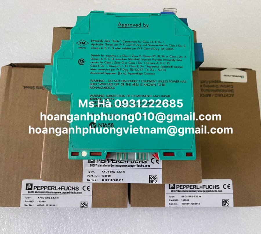 Bộ chuyển đổi tín hiệu KFD2-SR2-Ex2.W hãng pepperl+Fuchs