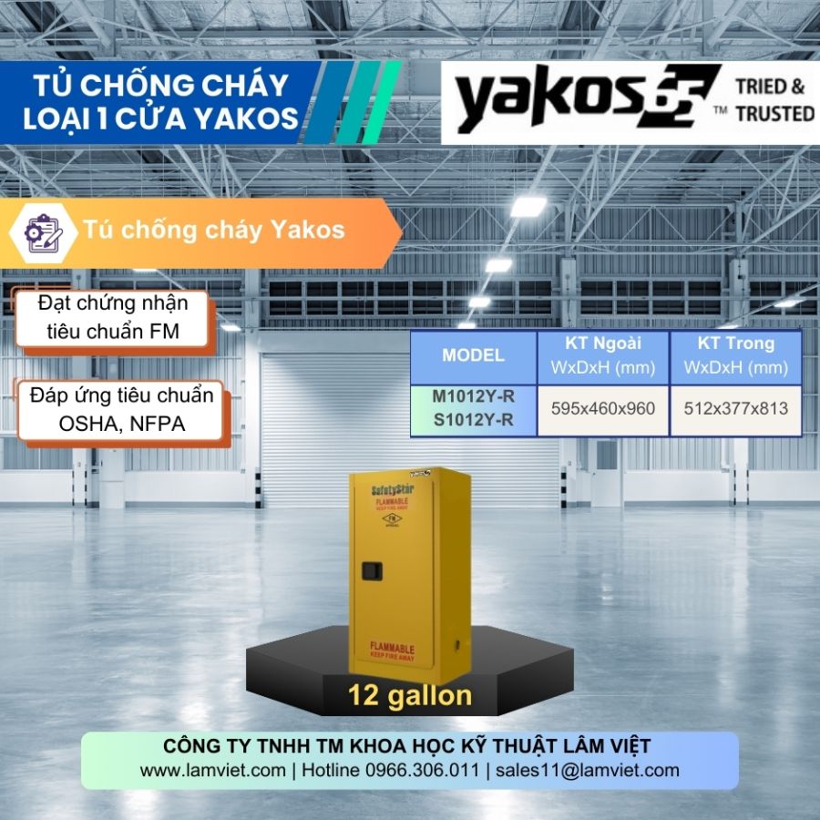 Tủ chống cháy Yakos loại 1 cánh