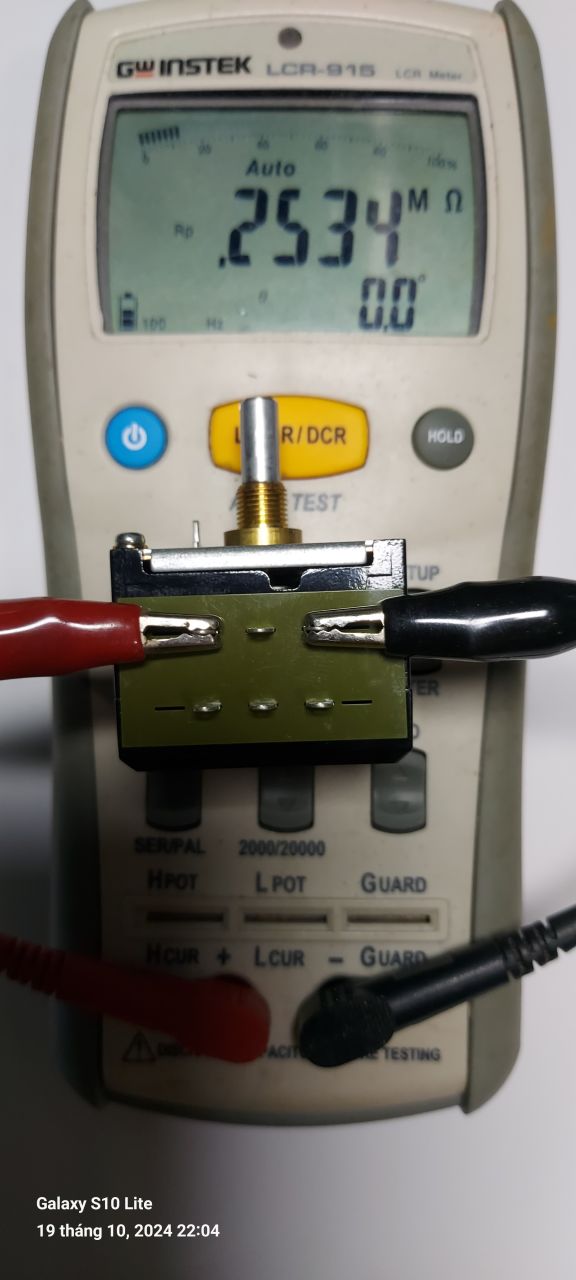 Volume ALPS RK40 Blackbeauty 250k Ohm x 2 Japan NOS NIB (đã bán)