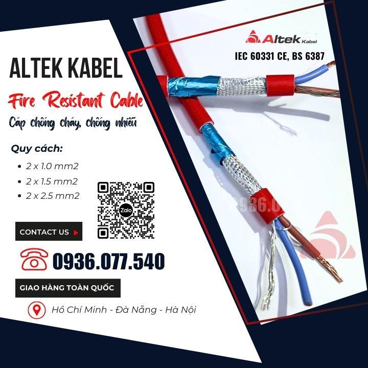 IEC 60331 CE, BS 6387 Fire Resistant Cable - cáp chống cháy Altek Kabel