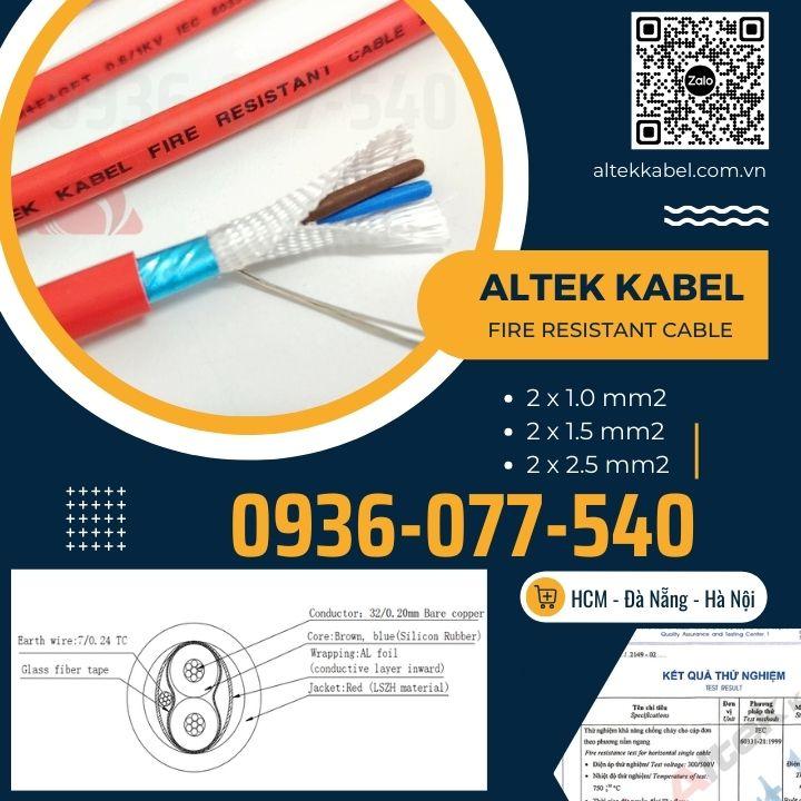 IEC 60331 CE, BS 6387 Fire Resistant Cable - cáp chống cháy Altek Kabel