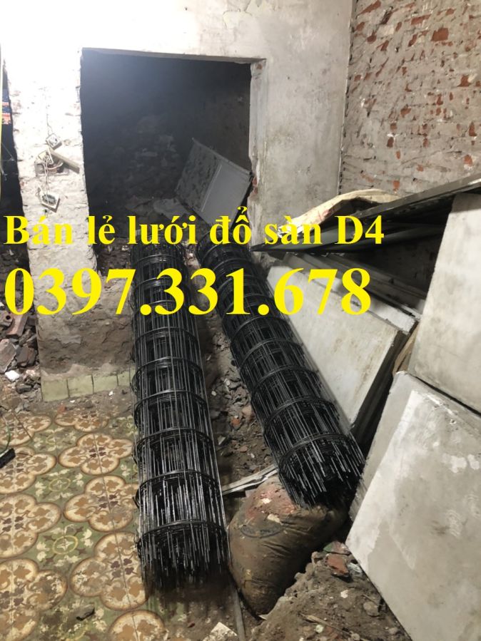 Lưới thép đổ sàn phi 4 A(100), A(150), A(200) dạng cuộn